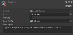 Item Definition | Dypsloom